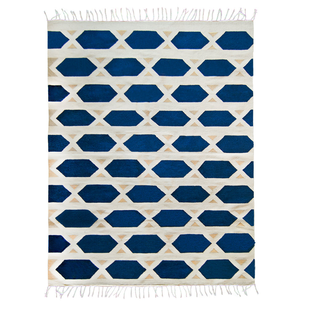 Hexa Blue Rug – kiliim International