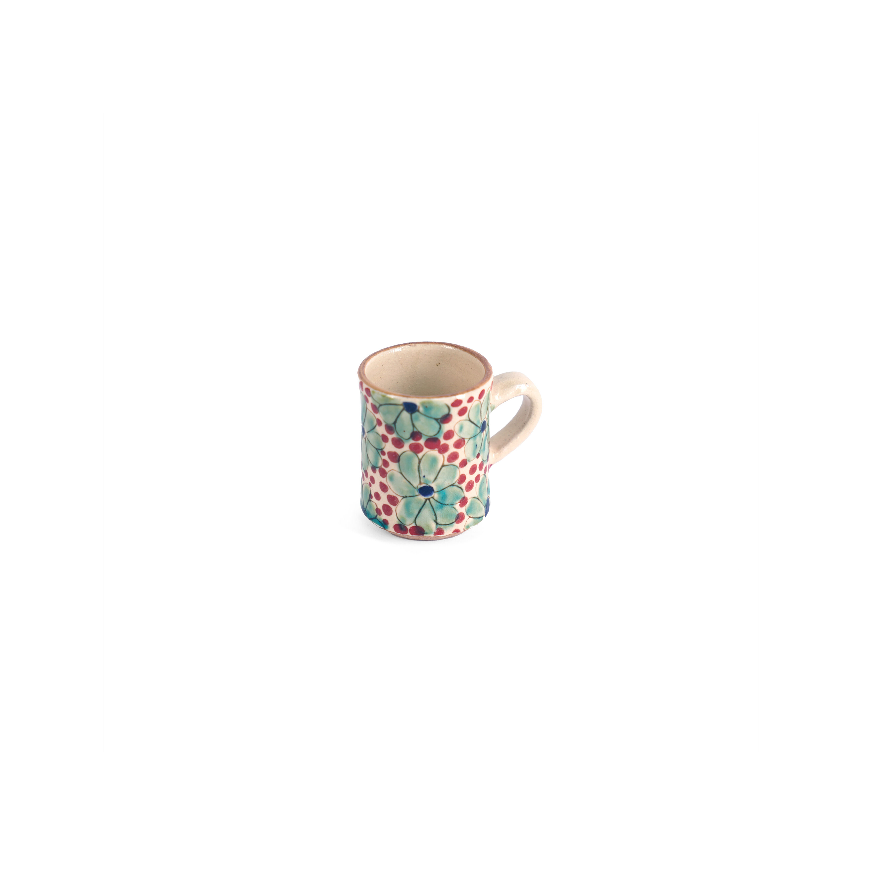 Red Daisy Field Espresso Cup – kiliim International
